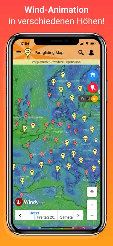 ⭐️ PARAGLIDING MAP