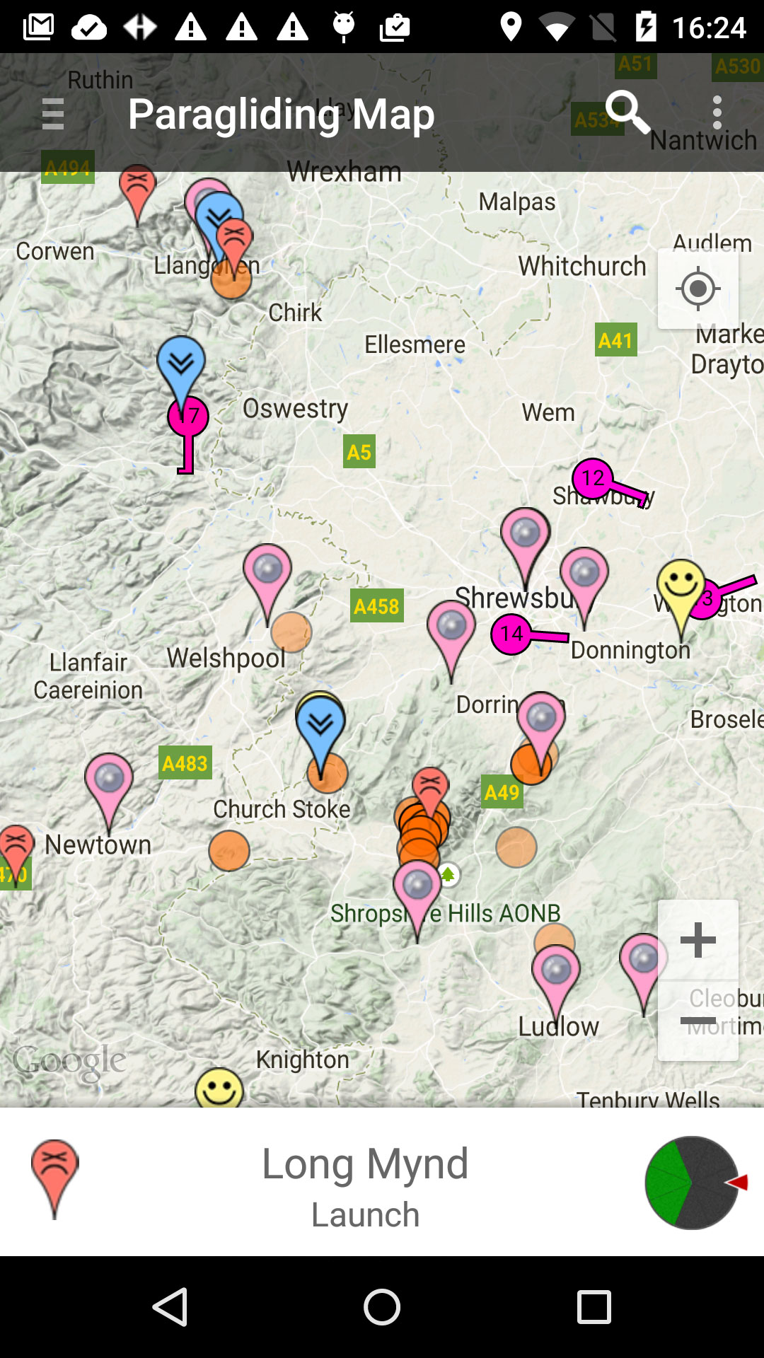 ⭐️ PARAGLIDING MAP - Paragliding Map for Android