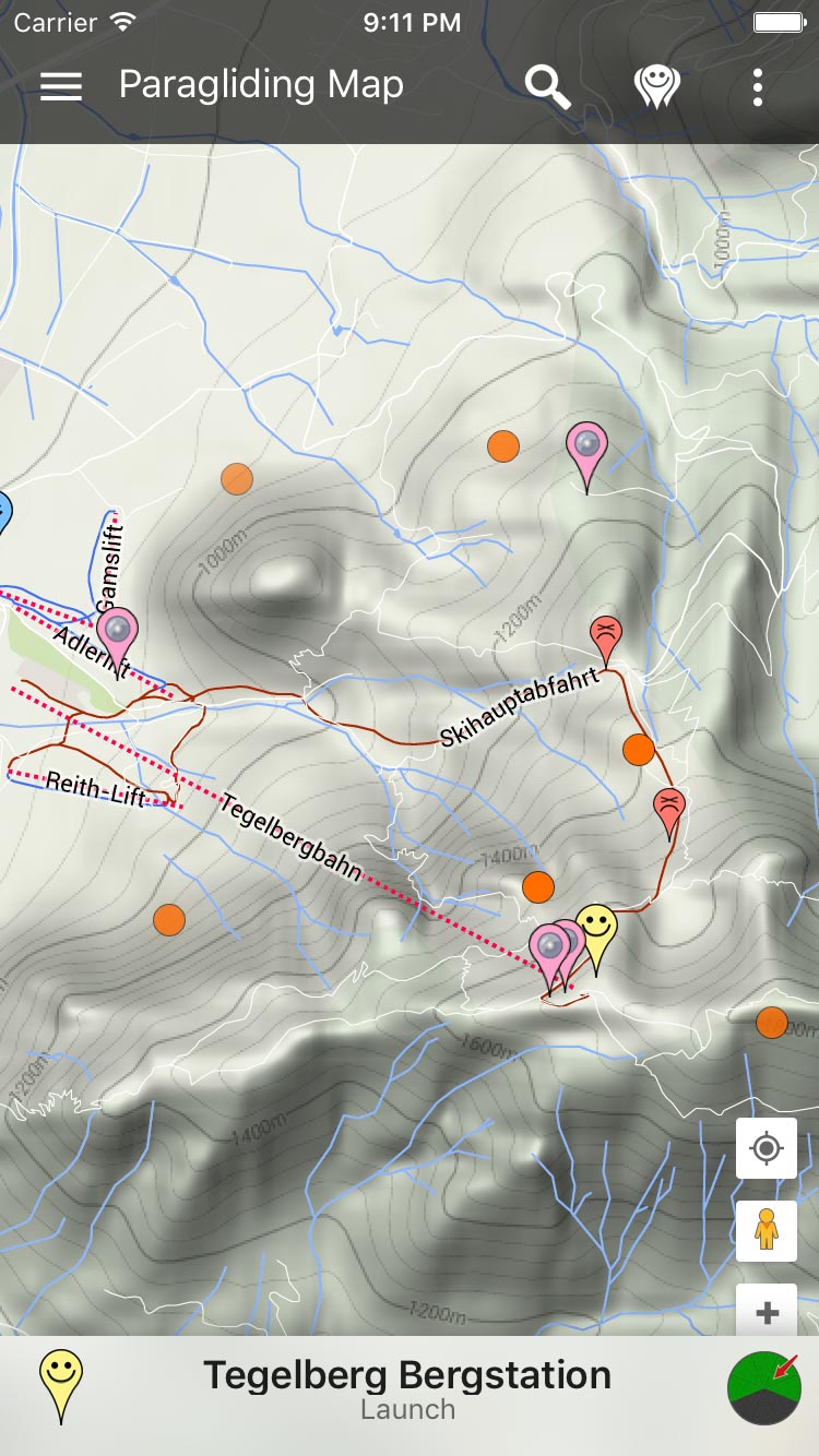 ⭐️ Paragliding Map - Live Weather Map